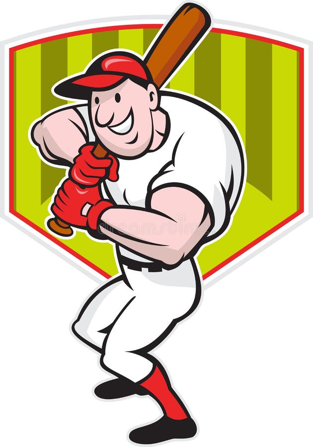 Batting Baseball Cartoon Stock Illustrations – 757 Batting Baseball ...
