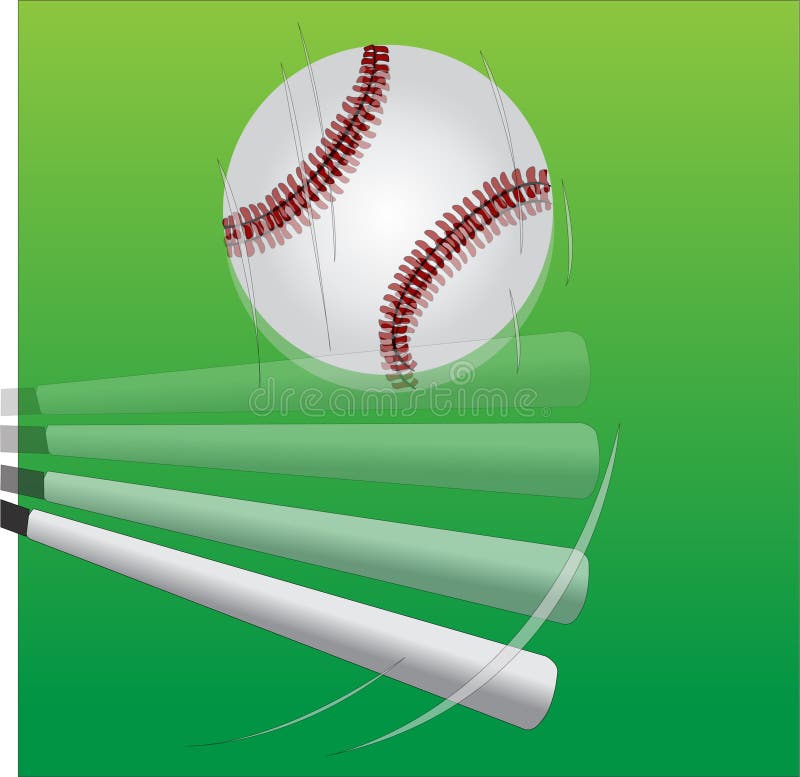 The Baseball Player Hit the Ball Hard and Speed Off I Home Run Baseball ...