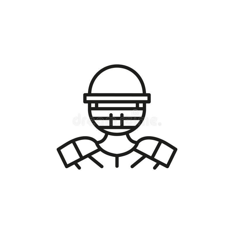 Baseball Player icon stock illustration. Illustration of play - 372283254