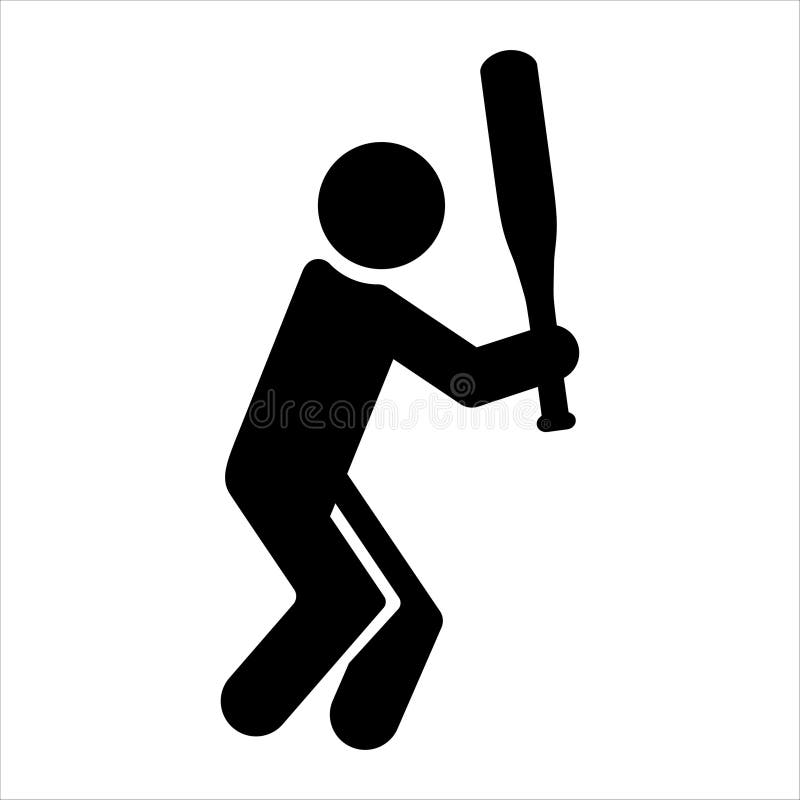 Baseball Player Icon Vector Design Template Stock Vector - Illustration ...