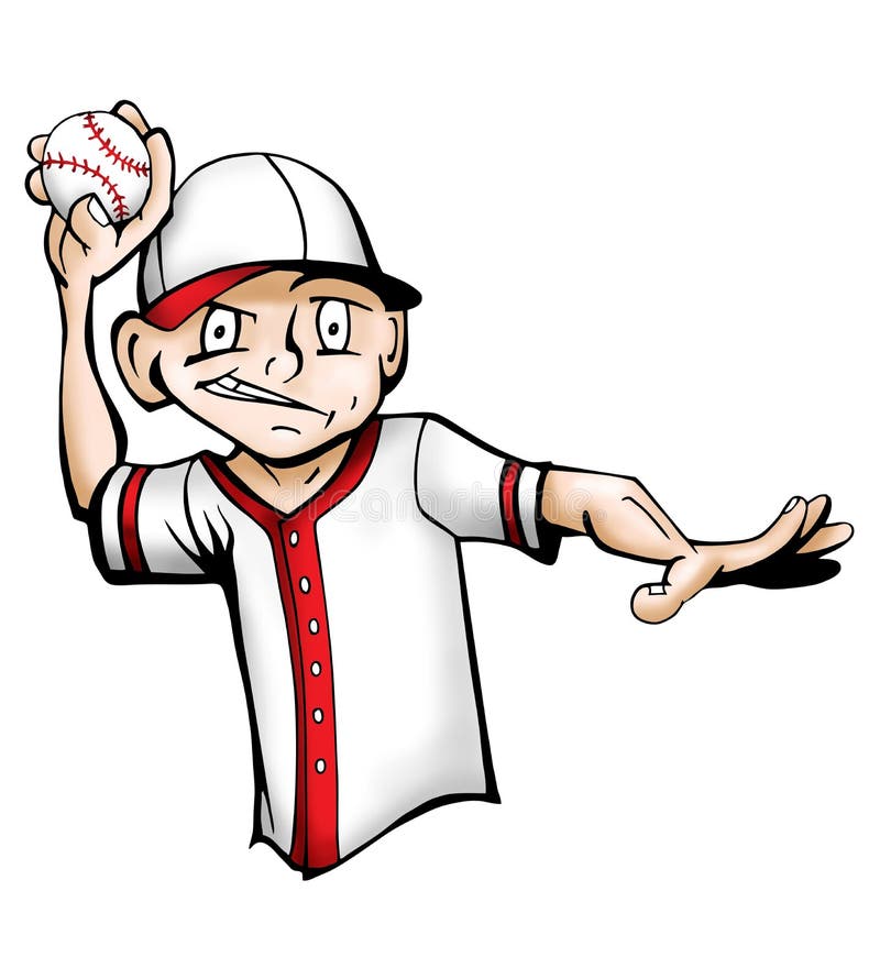 Baseball Batter Hitting Cartoon Vector Image Stock Vector ...