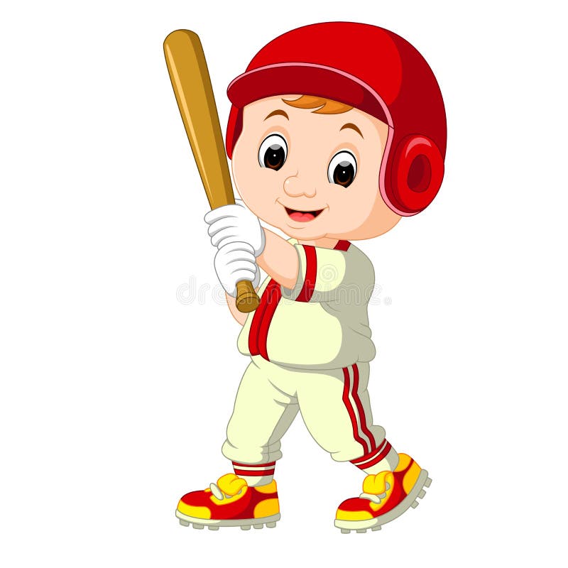 Baseball Player Kid Cartoon Editorial Image - Illustration of activity ...