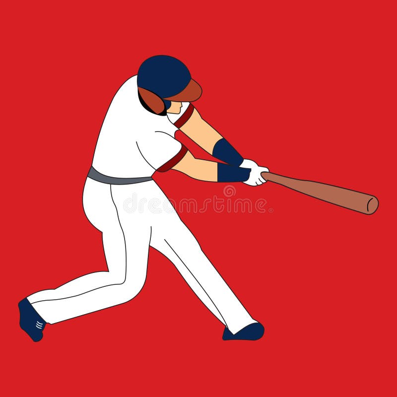 Baseball player stock illustration. Illustration of play - 375323684