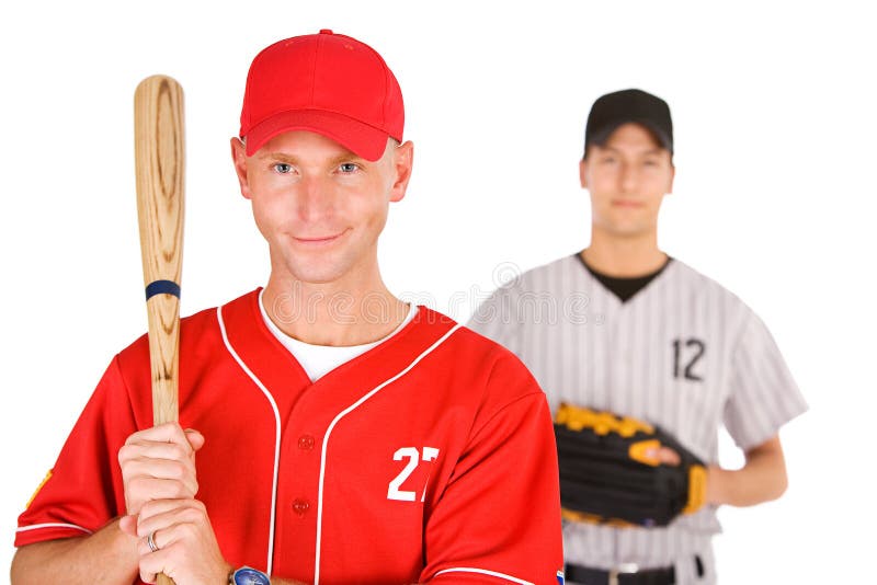 Baseball: Player from Opposing Teams Stock Photo - Image of player ...