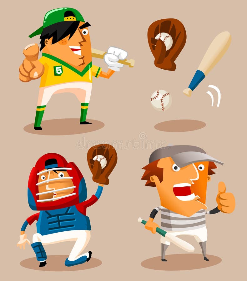 Baseball Player Vector stock vector. Illustration of batter - 24725332