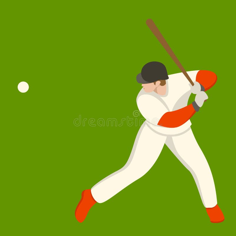 Flat Baseball Player Stock Illustrations – 5,692 Flat Baseball Player ...