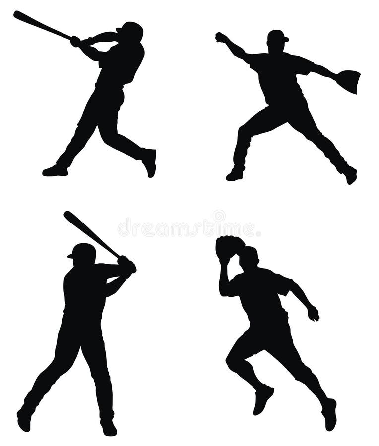 Baseball players stock vector. Illustration of rounders - 10702592