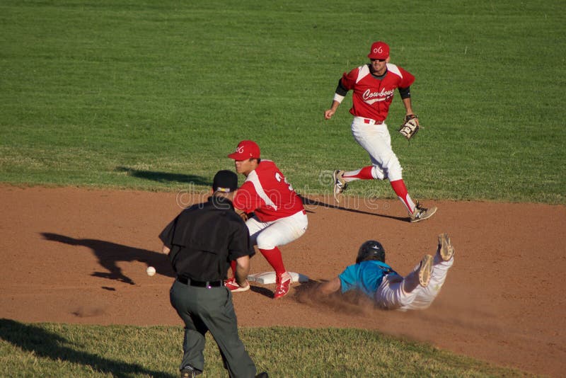 Baseball Players Playing Baseball Editorial Stock Image - Image of ...