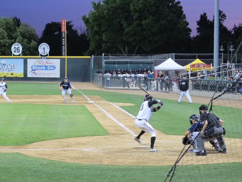 Baseball Players Playing Baseball Editorial Image - Image of stadium ...