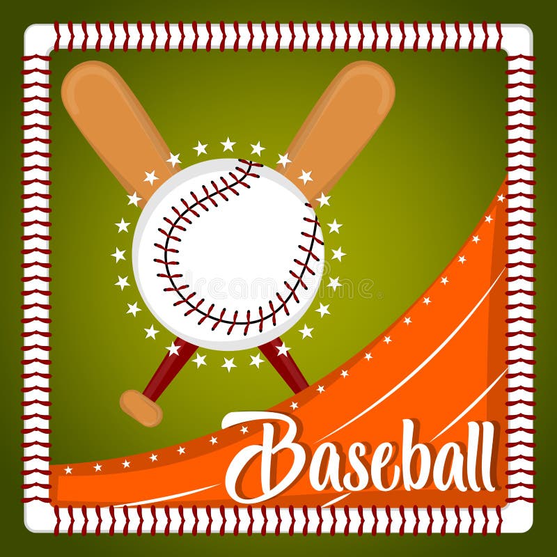 Baseball Poster Illustration Stock Vector - Illustration of design ...