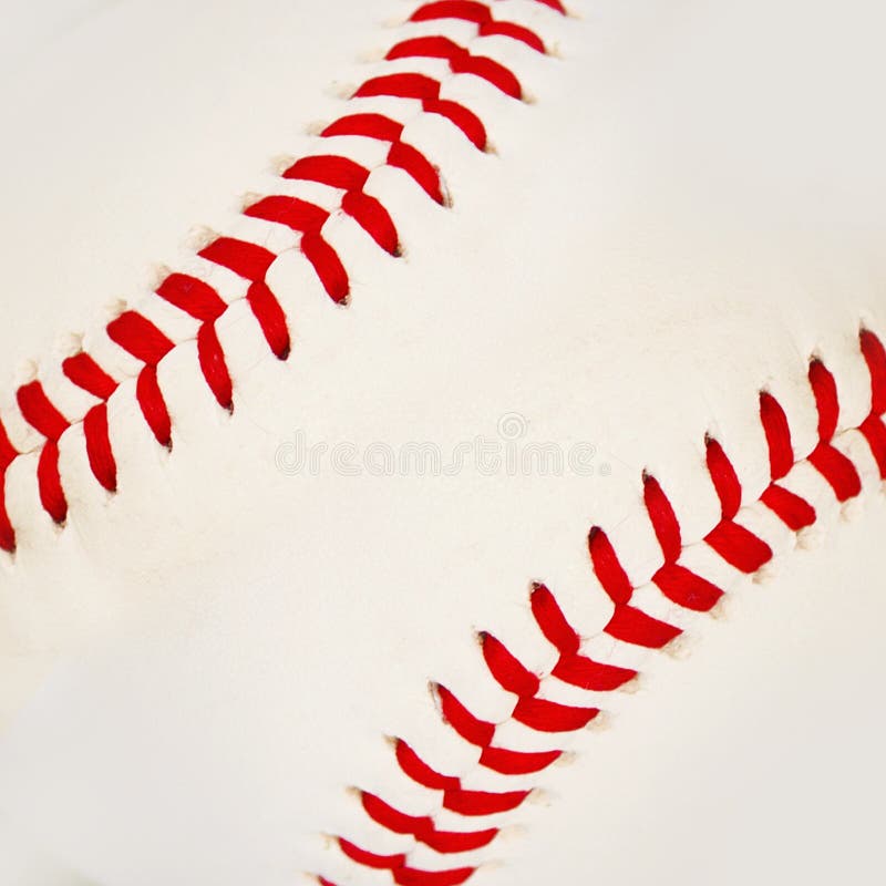 Baseball with Red Stitches. Stock Image - Image of ball, closeup: 34199229
