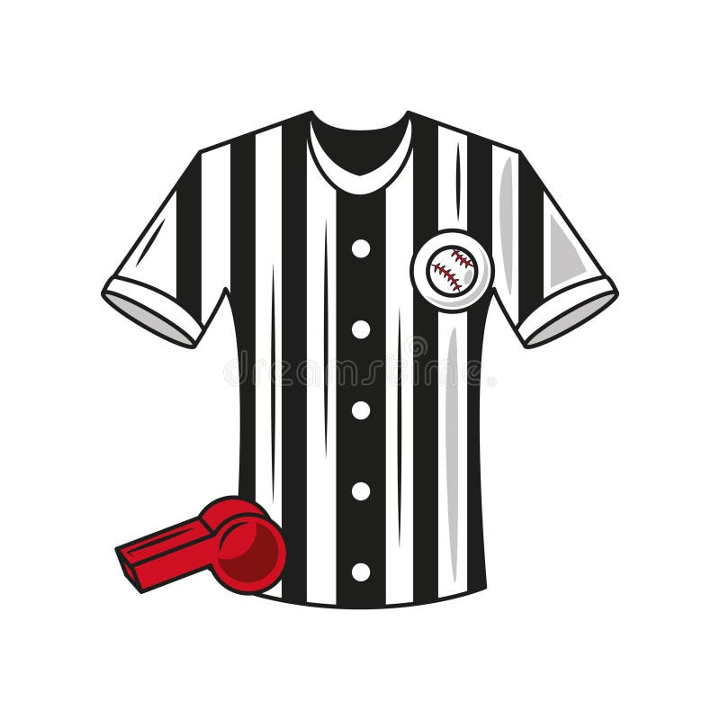 Baseball referee jersey stock illustration. Illustration of shirt ...