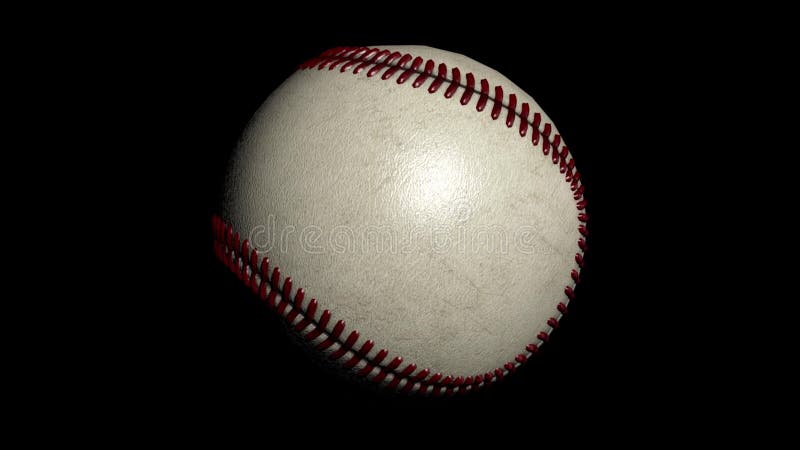 Baseball Rotating on Black Background. High Quality Stock Footage ...