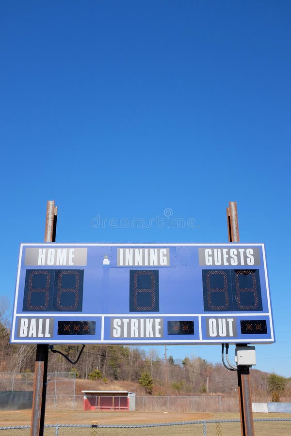 Baseball Scoreboard stock photo. Image of summer, recreation - 39077862