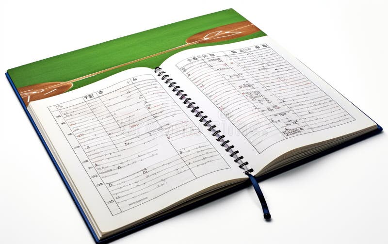 Baseball Scorebook Stock Illustrations – 4 Baseball Scorebook Stock ...