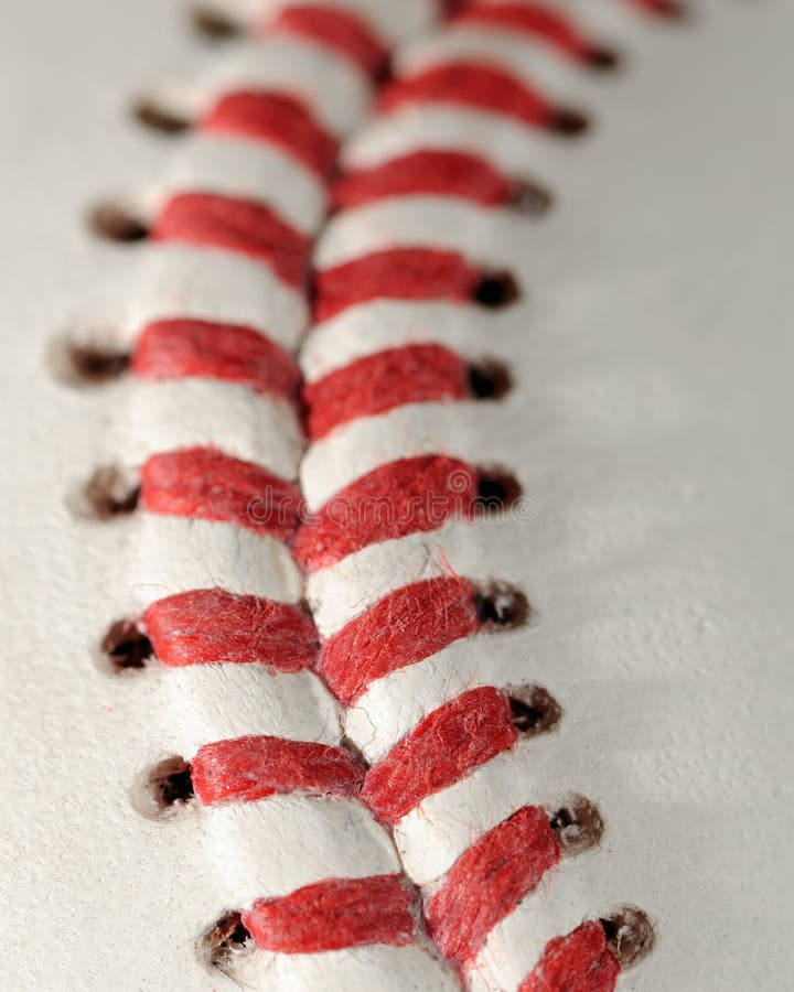 Baseball Seams stock photo. Image of focus, holes, selective - 12024018