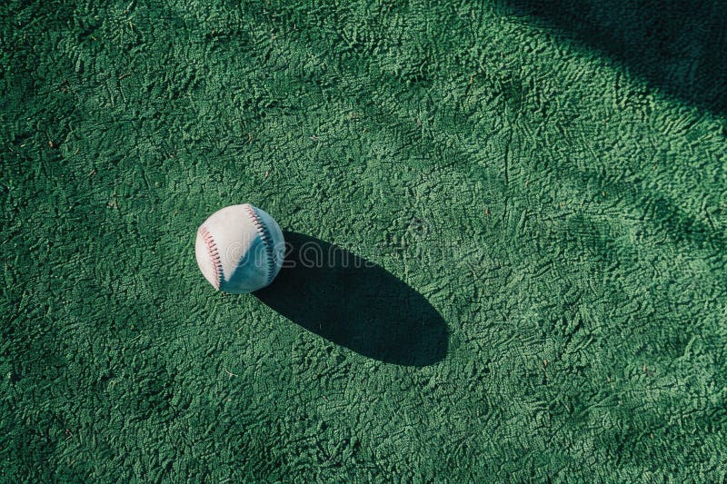 Baseball in Shadow stock image. Image of baseball, athletic - 367264647