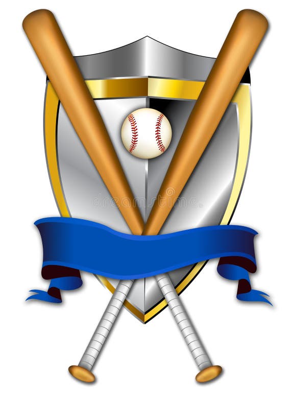Baseball Shield Banner 2 Illustration Stock Illustration - Illustration ...
