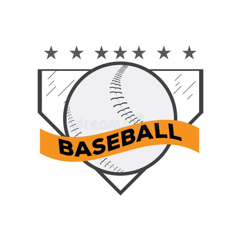 Baseball Shield Illustration Stock Vector - Illustration of badge ...