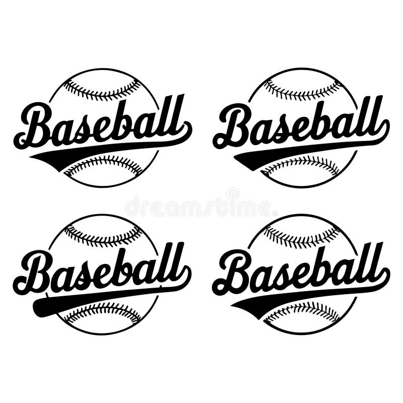Baseball Silhouette Vector Design Stock Vector - Illustration of school ...