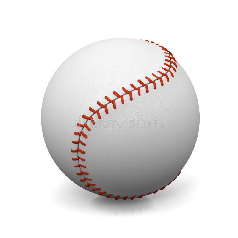 Single Baseball Bat Isolated on White Background. Vector Cartoon Close ...