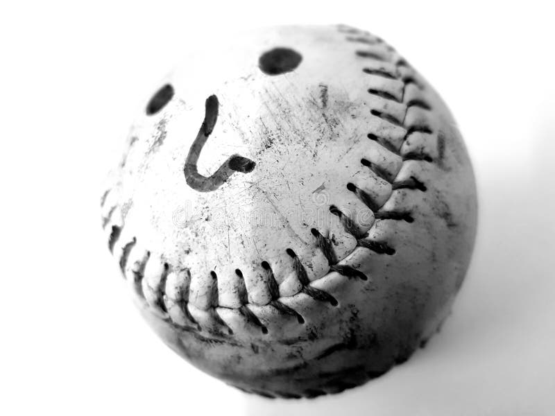 Baseball smiley face stock image. Image of stiching - 112686127