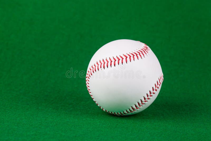 Baseball Softball On Green Background Stock Photo - Image of player ...