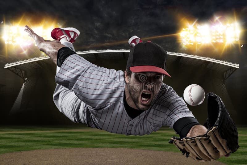 Baseball-Spieler stockbild. Bild von team, schlagen, amerikanisch ...
