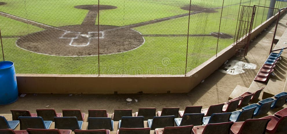 Baseball Stadium Corn Island Nicaragua Stock Photo - Image of pitcher ...