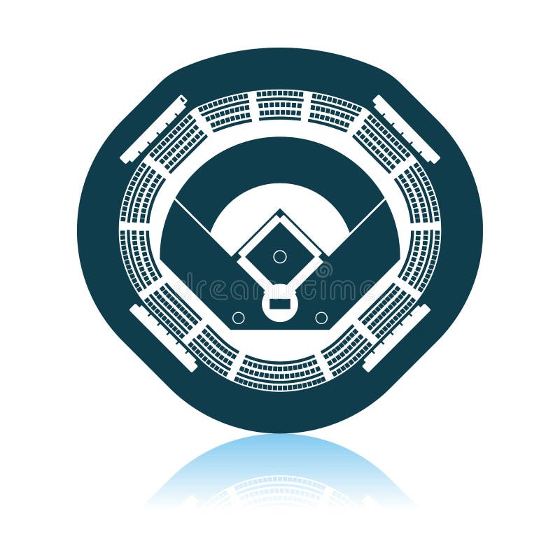 Baseball Stadium Icon stock vector. Illustration of baseball - 148209482