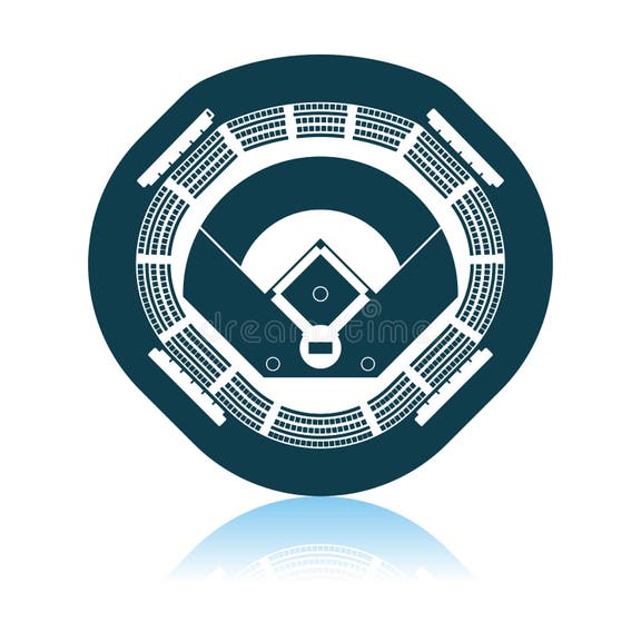 Baseball Stadium Icon stock vector. Illustration of baseball - 148209482