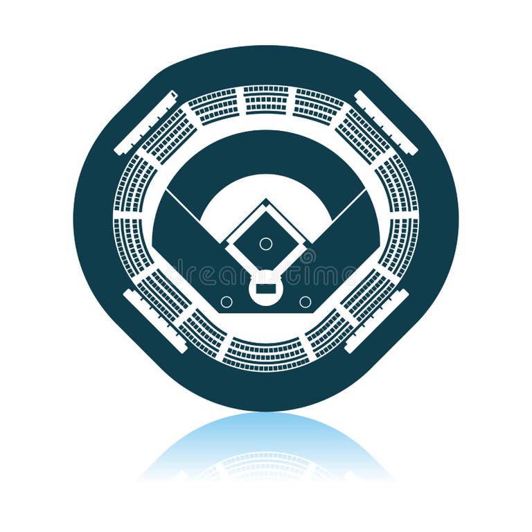 Baseball Stadium Icon stock vector. Illustration of baseball - 148209482