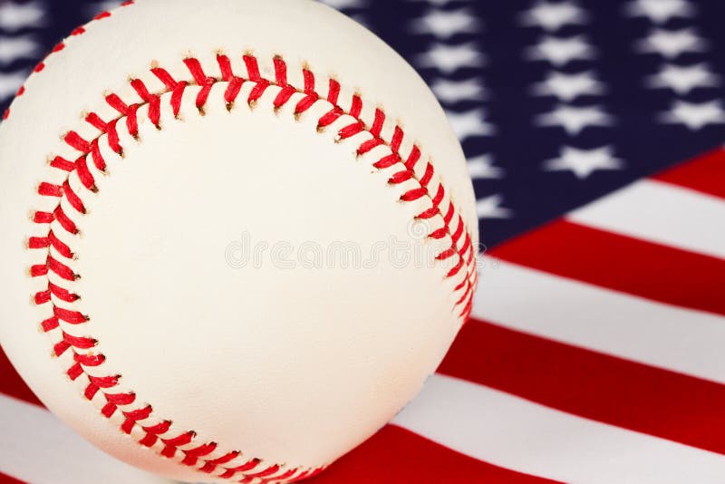 Baseball, Stars and Stripes, Stock Photo - Image of macro, america ...