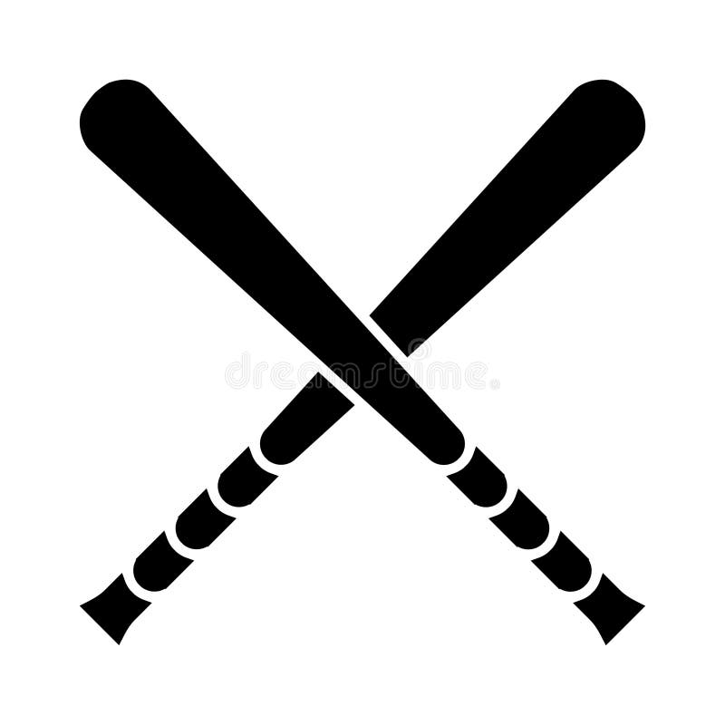 Baseball stick icon stock illustration. Illustration of graphic - 332056508