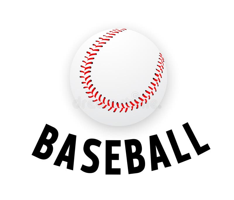 Baseball Stitches on a White Background , Vector Design. Stock ...