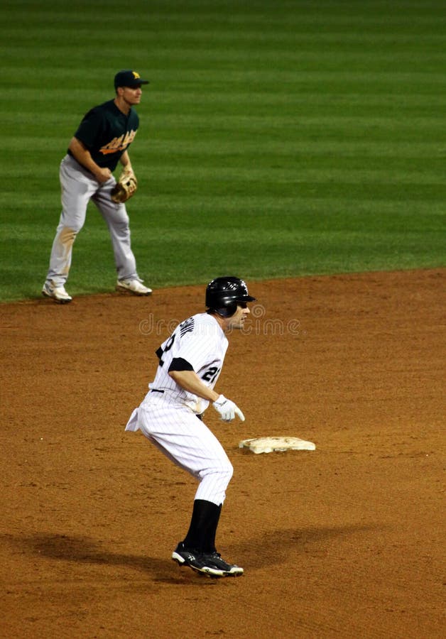Baseball - Stolen Base or Tagged Out?! Editorial Image - Image of ...