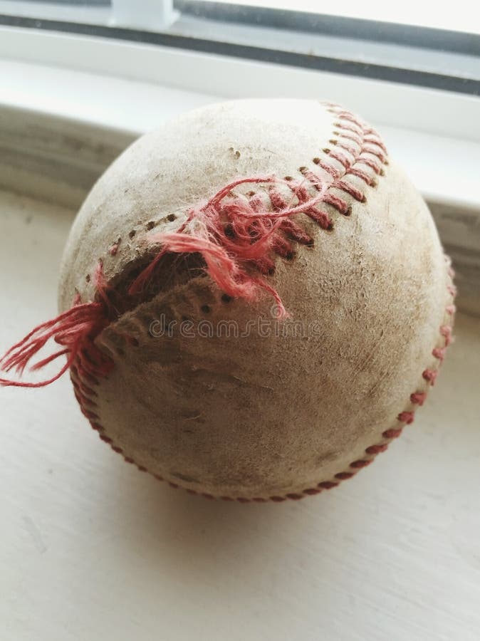 Baseball stock photo. Image of tattered, ball, memory - 65447452