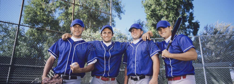 Baseball Team stock image. Image of unity, fence, apparel - 13584915
