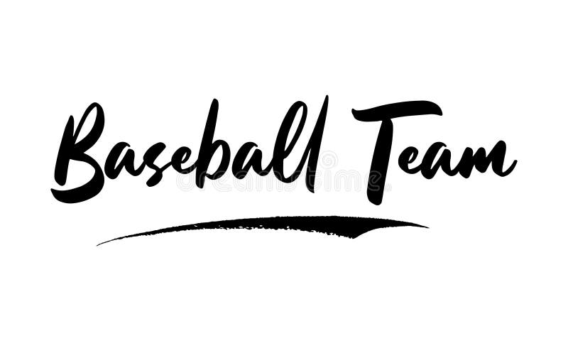 Baseball Cursive Font Stock Illustrations – 64 Baseball Cursive Font ...