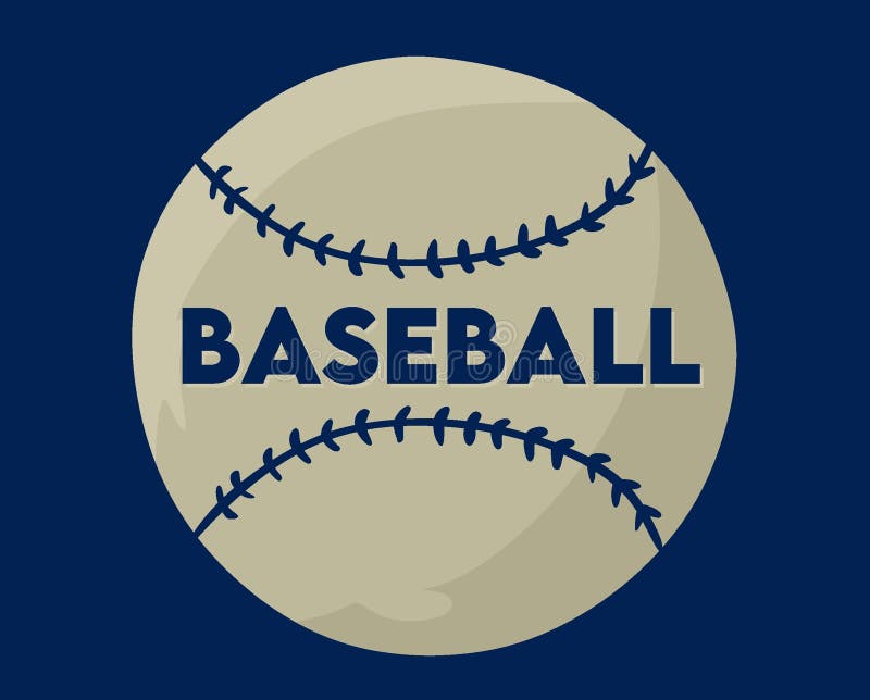 Baseball Text with Sport Players Graphic Vector Stock Vector ...