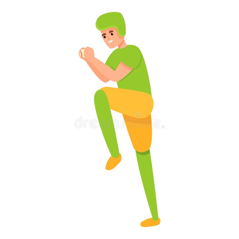 Baseball Throw Icon, Cartoon Style Stock Illustration - Illustration of ...