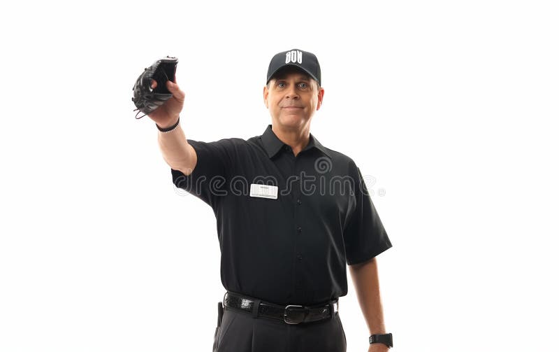 Baseball Umpire Clicker in Focus on White Stock Illustration ...