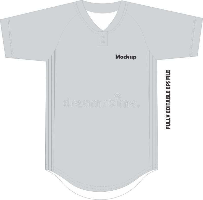 Baseball Uniform Mock Up Illustration Vector Stock Vector ...
