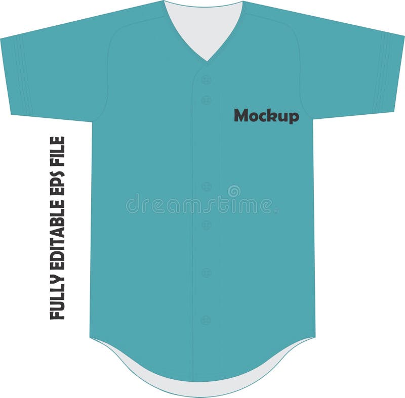 Baseball Uniform Mock Up Illustration Vector Stock Vector ...