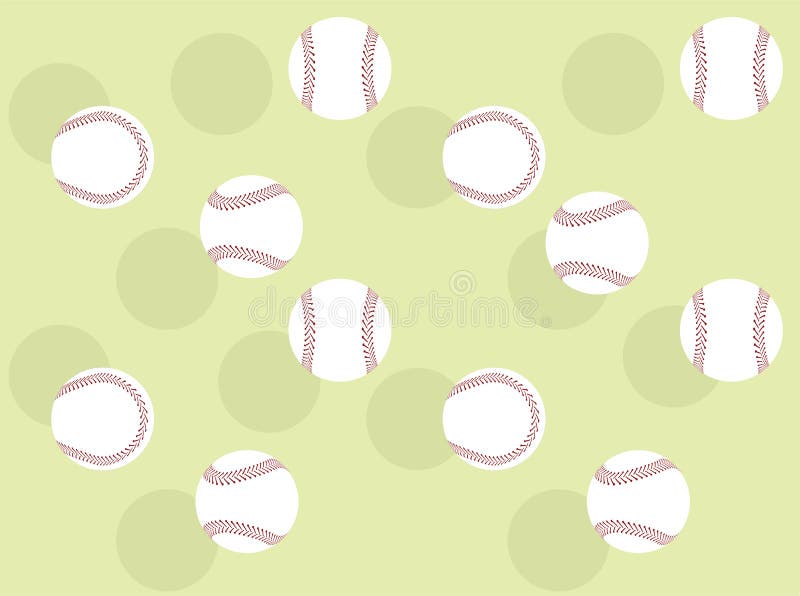 Baseball 3D Object Vector Seamless Background Wallpaper-01 Stock Vector ...