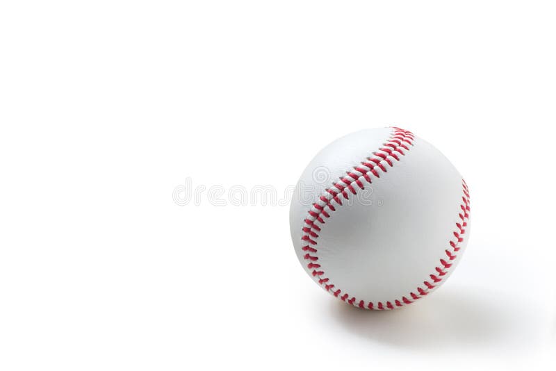 Baseball on white stock photo. Image of closeup, team - 116766572