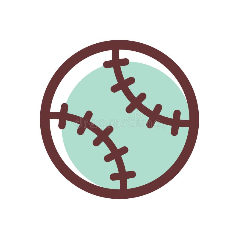 Baseball on a White Background. Vector Illustration Decorative Design ...