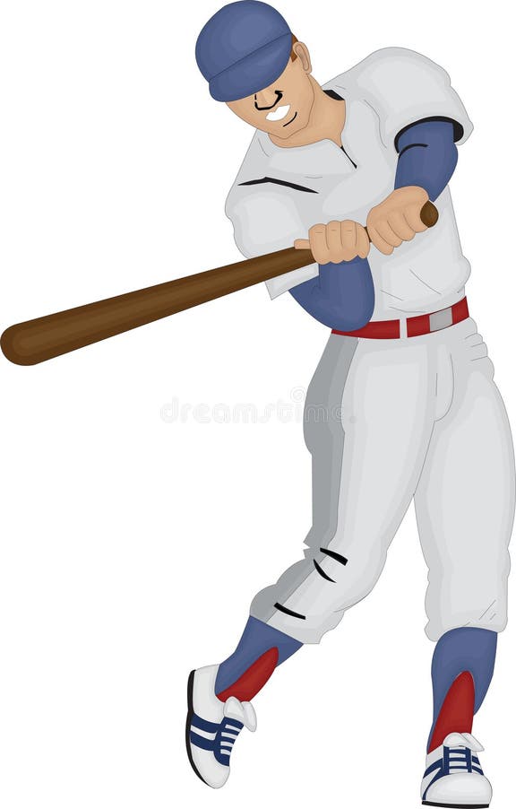 Baseballer stock vector. Illustration of playing, baseballer - 7690803