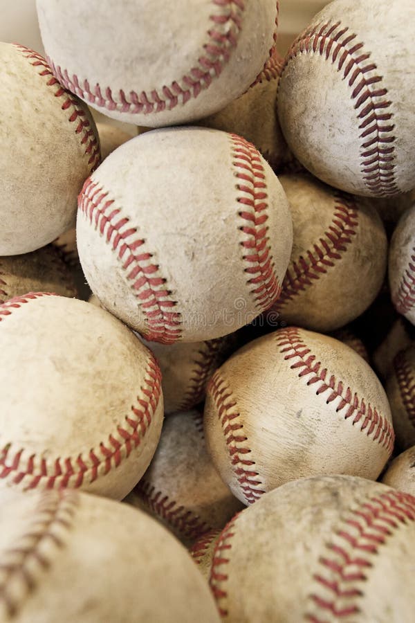 Stacked baseballs stock image. Image of stacked, baseballs - 110042727