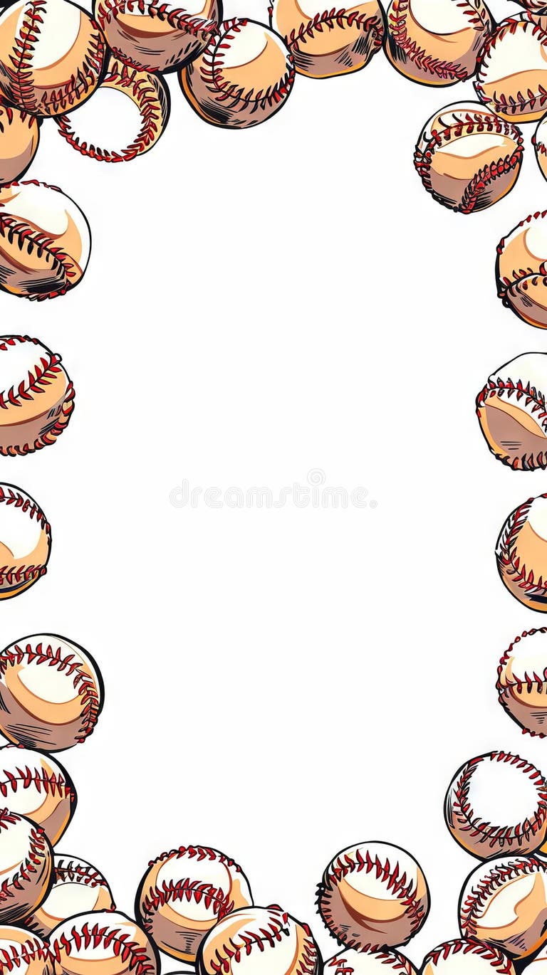 Baseball Frame Border Stock Illustrations – 320 Baseball Frame Border ...